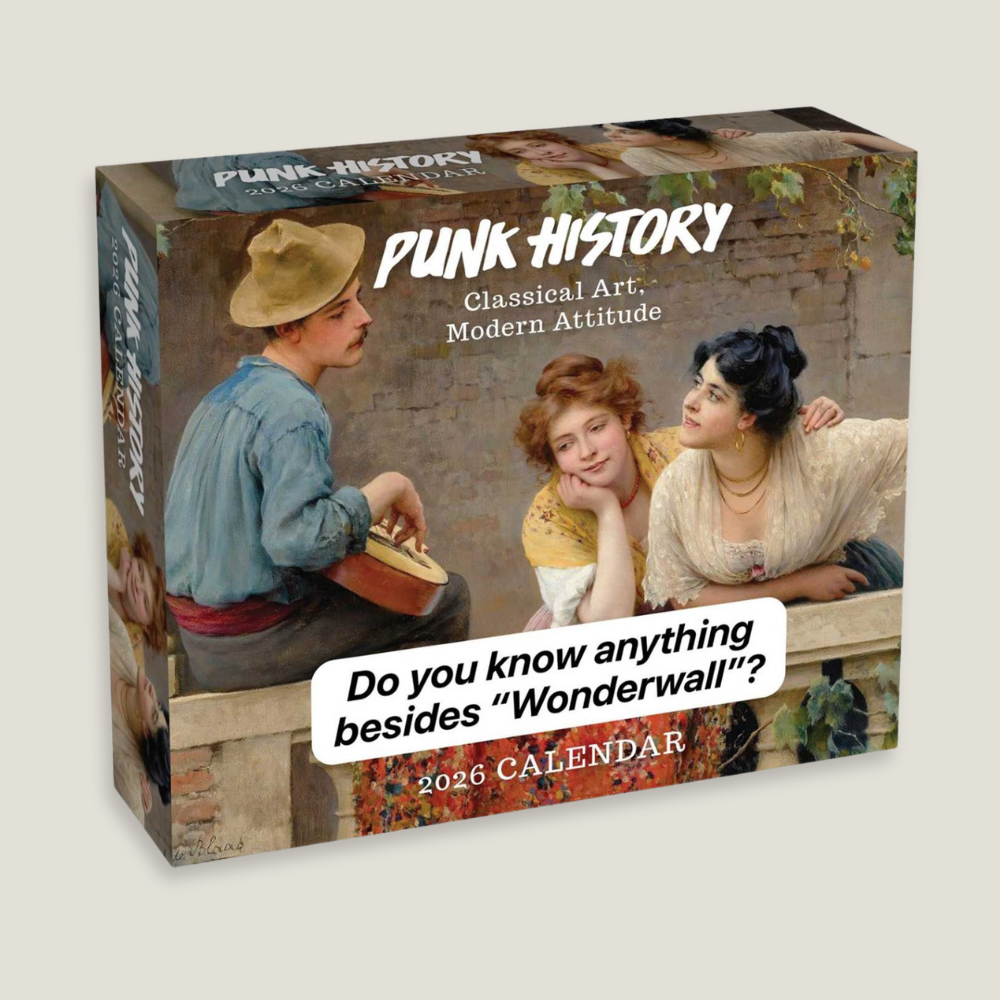 Punk History 2026 Day-to-Day Calendar: Classical Art, Modern Attitude