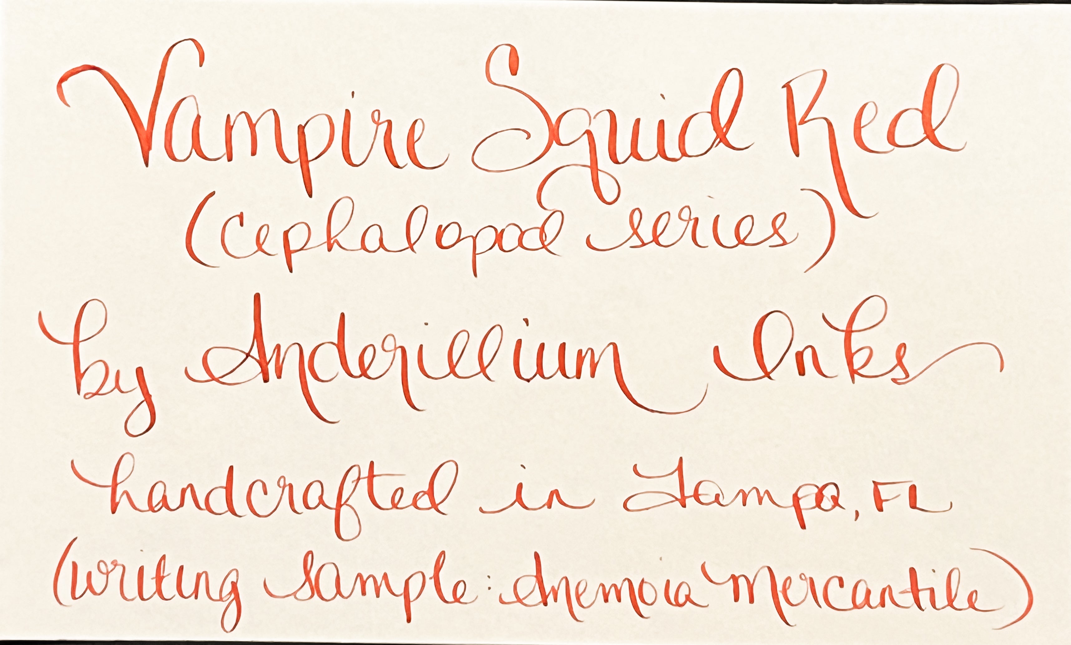 Vampire Squid Red Ink
